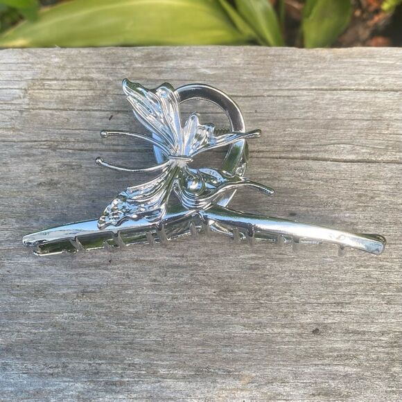 Brinie | Accessories | Brinielarge Silver Hair Accessories Butterfly ...